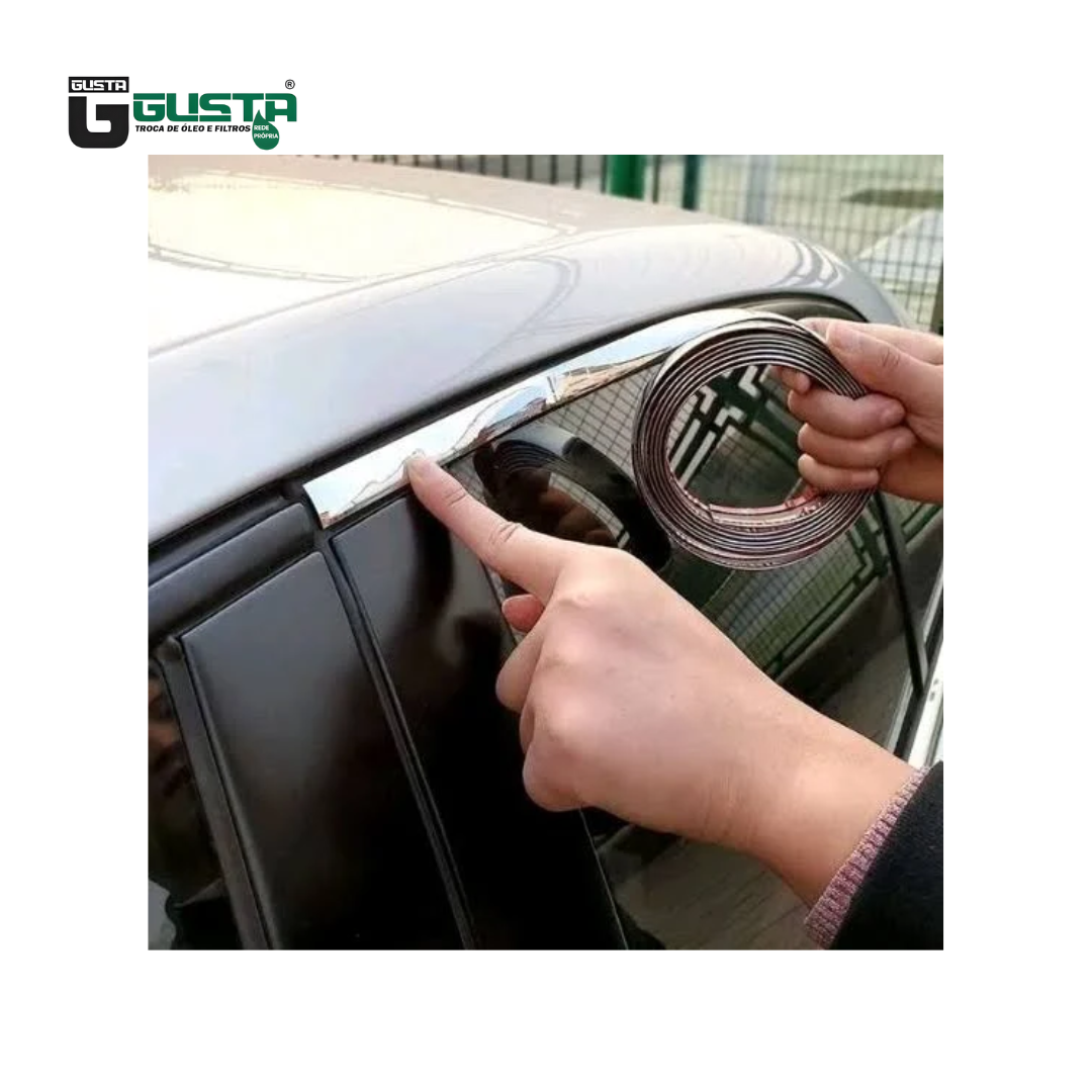 Friso Cromado Portas Grade Acabamento Lateral Carro – GustaLub
